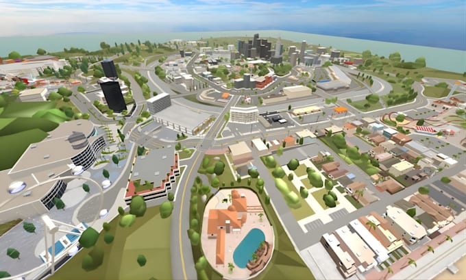 Design immersive roblox map with terrain custom buildings assets for r6 ...