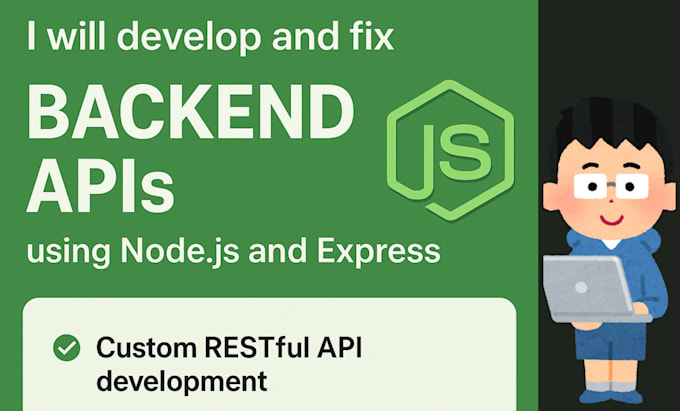 Create and fix backend apis using node js and express js by ...