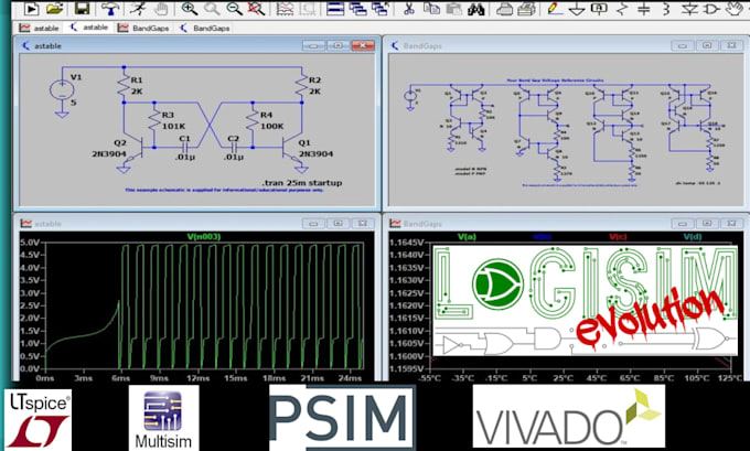 Help you in logisim,ltspice,multisim,psim,pspice,matlab simulink projects by Codex_designs | Fiverr