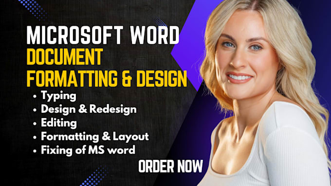Do microsoft word document editing, document formatting ms word ...