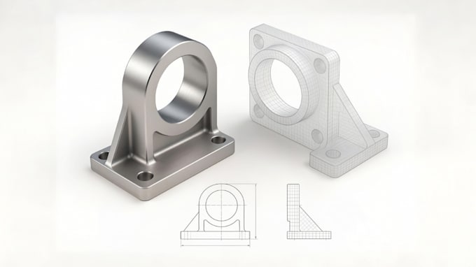 Design and reverse engineer mechanical products, 3d scan to cad, stp stl dxf dwg by Johhn_pro ...