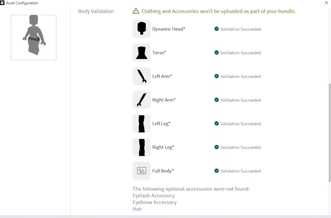 Create custom ugc character and bundle, layered clothing, ugc accessory ...