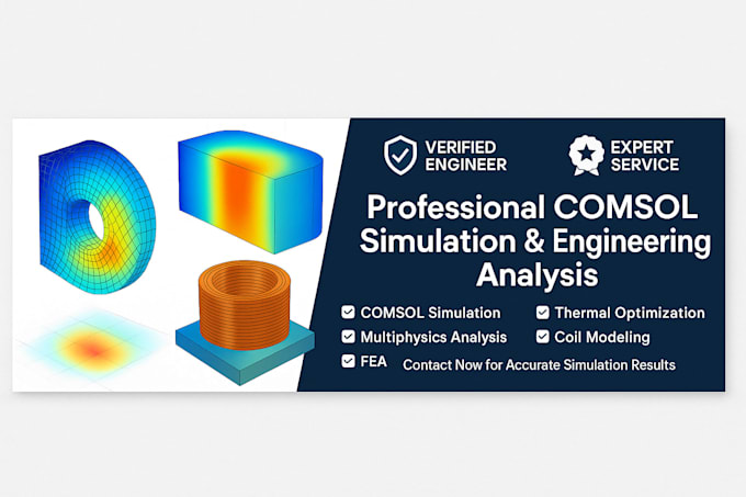 Run comsol multiphysics simulations , fea, thermal , winding analysis ...