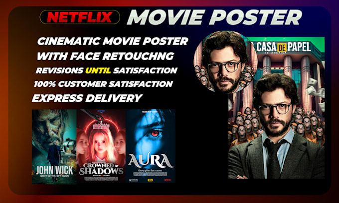 Design premium movie poster unique cinematic poster by Irtaza_gfx | Fiverr