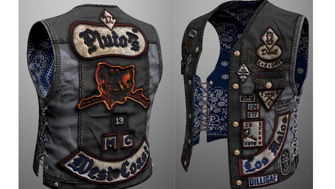 Design realistic biker kuttes gta for fivem characters by Carl_mark167 ...