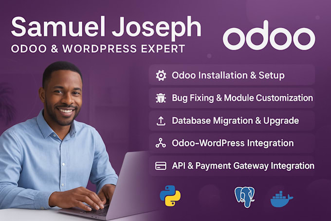 Configure odoo fix error odoo module odoo customize odoo database upgrade odoo by Samueljoxa ...