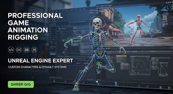 Create realistic character animations, 3d animated character in unreal ...