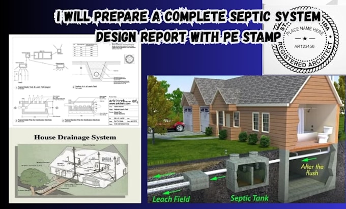 Prepare a complete septic system design report with pe stamp by George ...