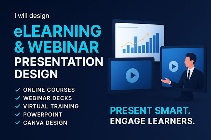 Design powerpoint presentation for elearning, webinar, online training ...