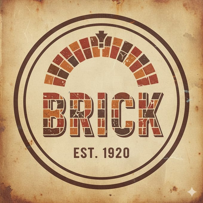 Design a strong vintage brick logo for your brand by Zachary_macleod ...