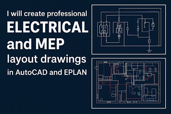 Do professional electrical and mep layout drawings in autocad and ep by ...