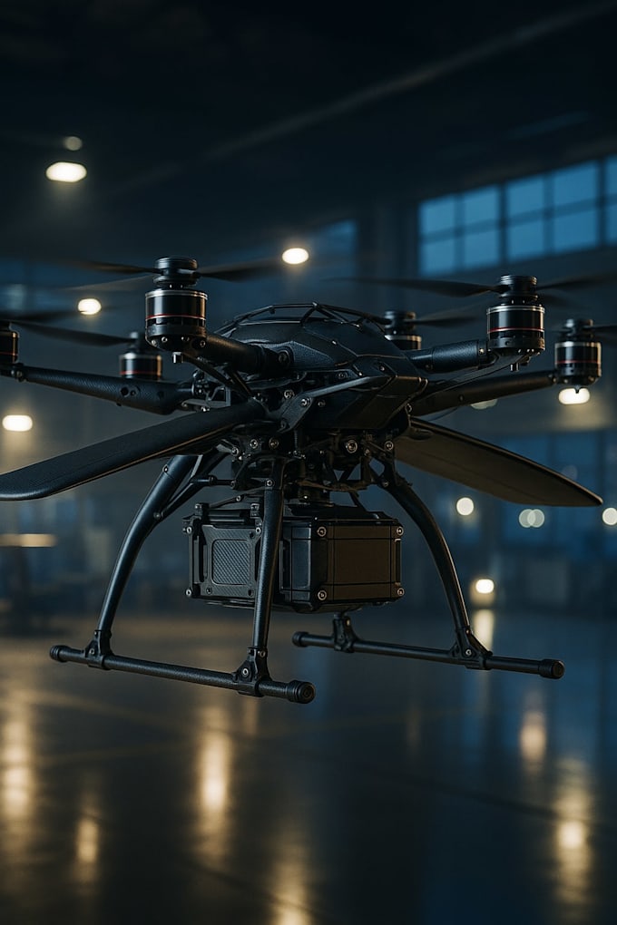 Design, erfahrene 3d-modelle, drohnen, uav, vtol-flugzeuge, luft- und ...