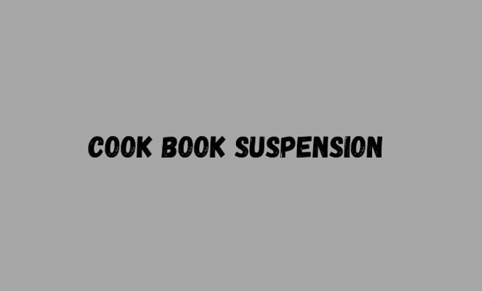 Do cook book suspension for you by Joshua0237 | Fiverr