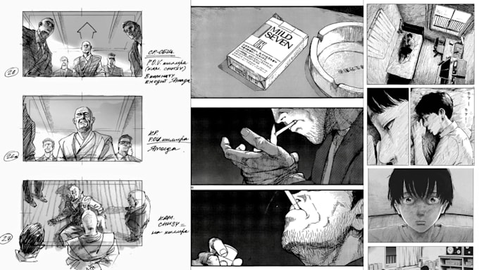 Create and design stunning storyboards, scene illustration your film tv ...