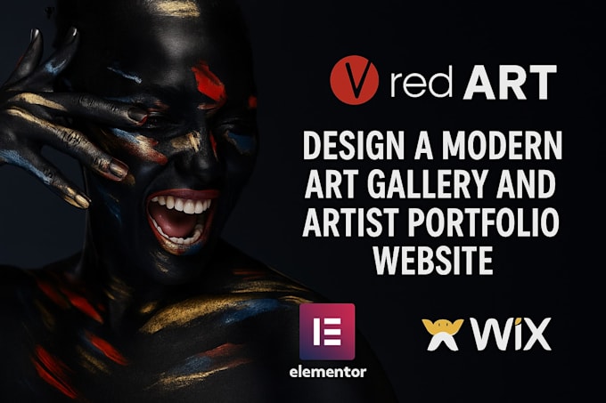 Design a modern art gallery selling and artist portfolio website by ...