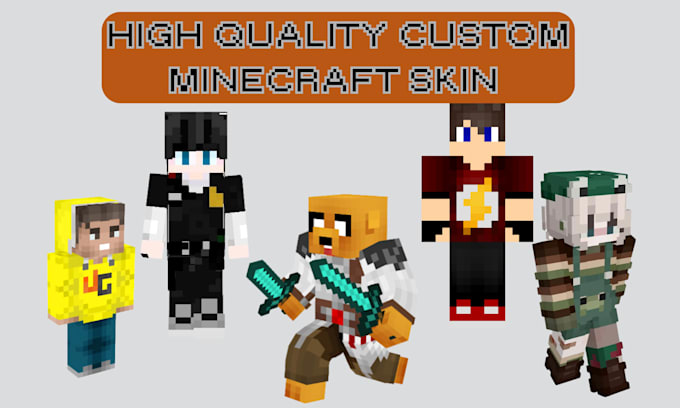 Design custom minecraft skin, high quality outfits, detailed minecraft ...