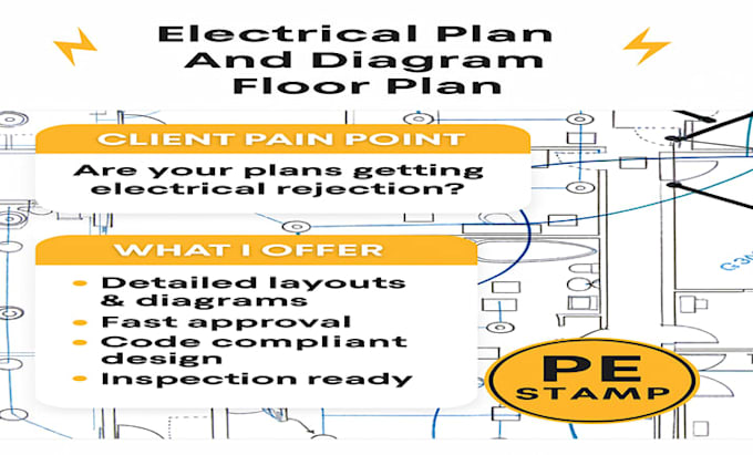 Do electrical plan layout in california with pe stamp by Walwick_splane ...