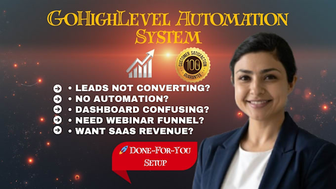 Setup gohighlevel dashboard, form, funnel, saas mode, branded design ...