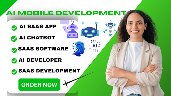 Develop ai saas web app mobile app chatbot dashboard ui ux software ...