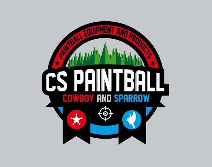 Design iconic eye catching paintball store logo by Heath_french | Fiverr