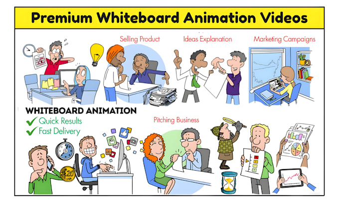 Create Custom Whiteboard Animation Doodle Explainer Video By