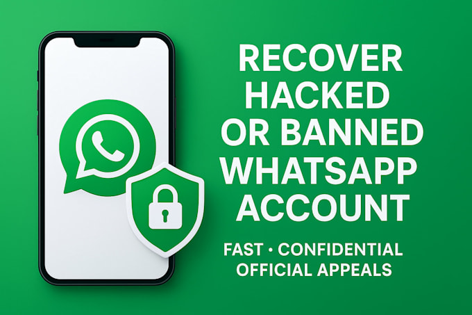 Recover hack or ban whatsapp account by Toniblare | Fiverr