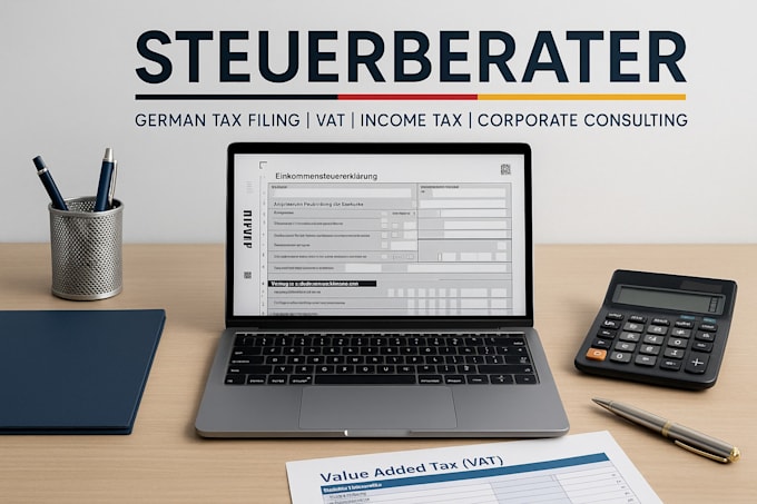 Prepararé y presentaré tu declaración de impuestos alemana, iva e ...