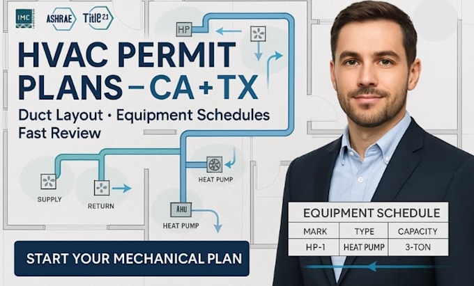 Hvac manual j duct layout heat pump ventilation pe stamp permit ...