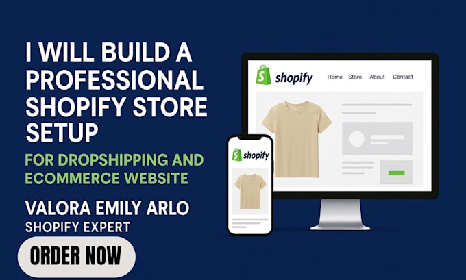 Build a professional shopify store setup for dropshipping and ecommerce ...
