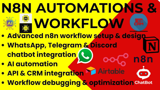 Build advanced n8n automations, ai workflows, and integration bots by ...