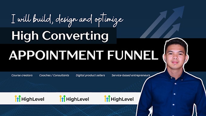 Build appointment funnel in gohighlevel, ghl landing page by ...