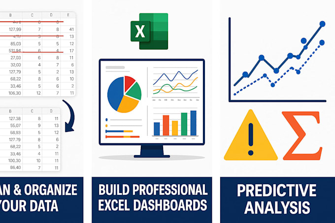 Analyze your data and create insightful excel dashboards by Diegomediinar | Fiverr