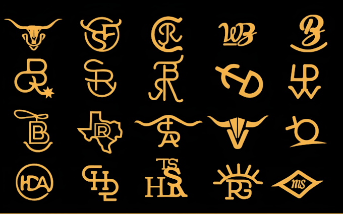Do custom western cattle brand cowboy ranch texas monogram livestock ...