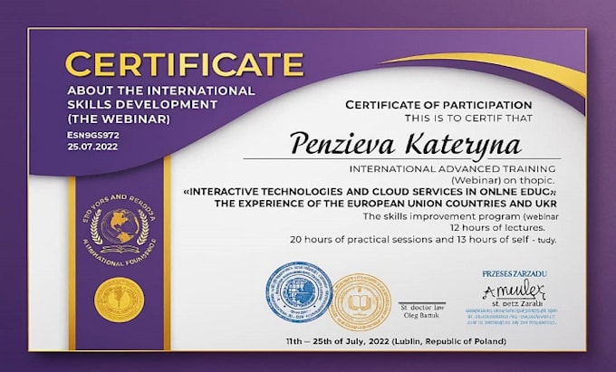 Design award certificate template, transcript, college high school, ged, diploma by ...