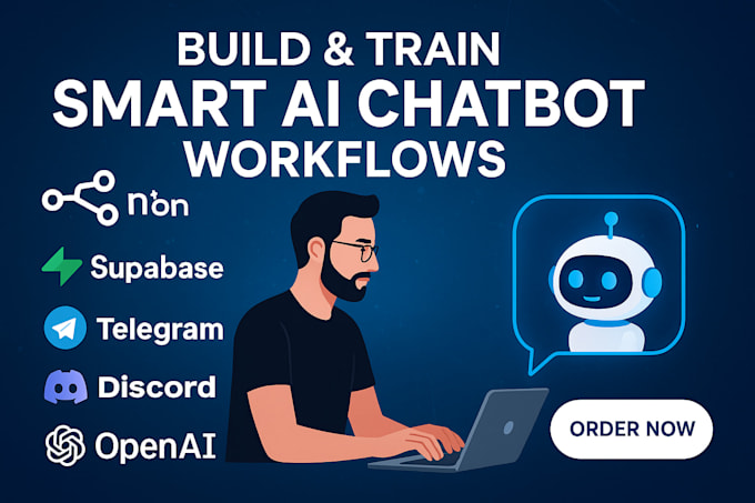 Train ai chatbot workflows with n8n supabase telegram discord ai ...