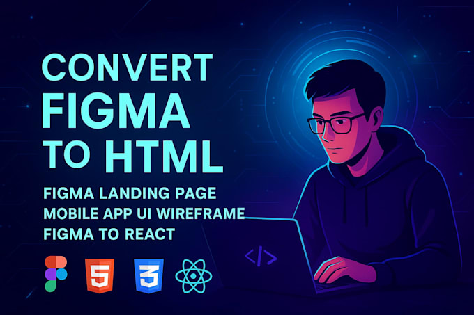 Convert figma to html figma landing page mobile app ui wireframe figma ...