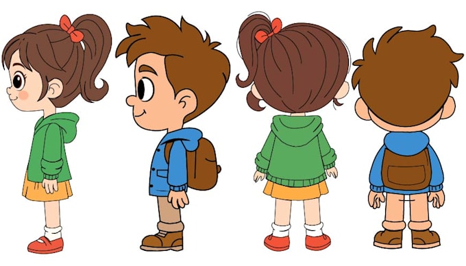 Draw 2d character design by Sophiab4 | Fiverr