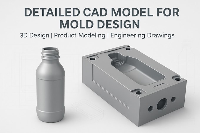 Do 3d mold design for injection mold cad model silicone mold for ...