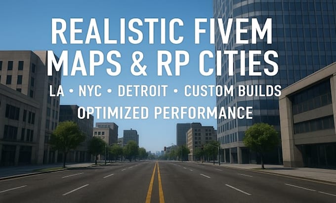 Build fivem map, fivem cities, la fivem, fivem realistic map, nyc map ...