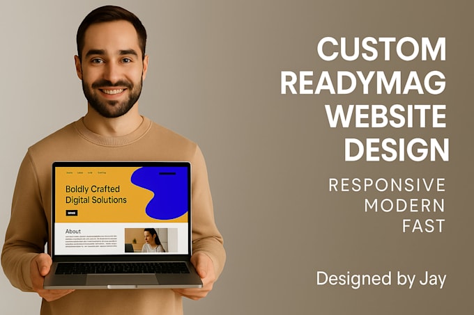 Design a professional readymag website or landing page for your brand ...