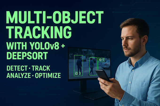 Build multi object tracking system with deep sort and yolov8 by Jones055 | Fiverr