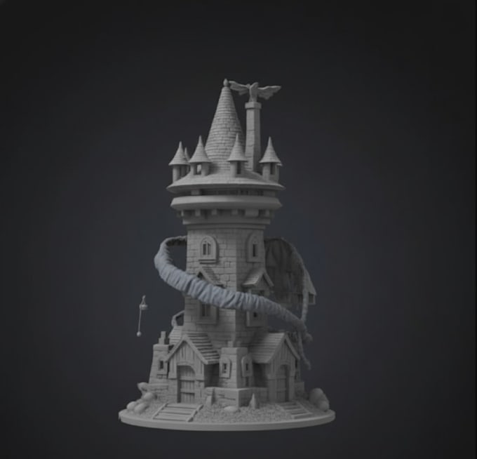 Design gothic themed dice towers,dark fantasy towers,trpg,board game,3d ...