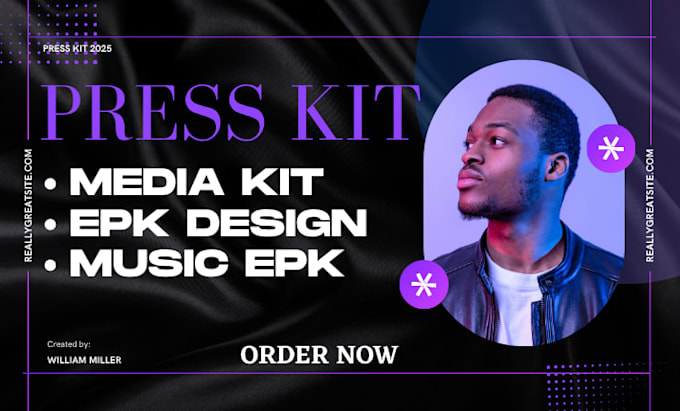 Epk design dj press kit, media kit, epk, one sheet and influencer kit ...