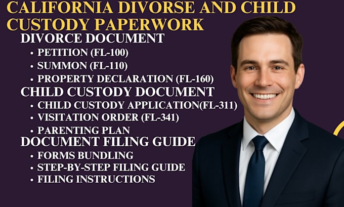 Prepare and file your california divorce and child custody court forms ...