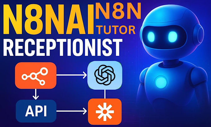 Ser tu experto en n8n, tutor de n8n, recepcionista ai en n8n, flujos de trabajo en n8n ...