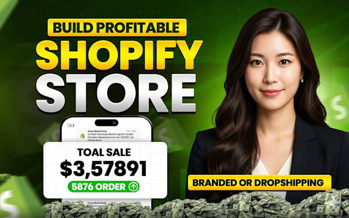 Build shopify store, redesign shopify website, dropshipping store ...