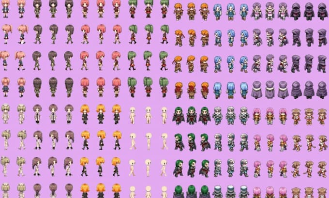 Pixel art sprite sheet pixel art 2d sprite sheet pixel art sprites game ...