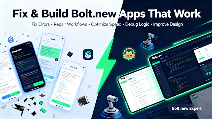 Esperto di vibe coding, bolt new sviluppatore, bolt new siti web, bolt ...