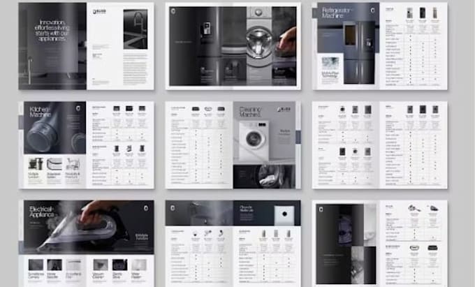 Design product catalog brochure for electronic gadget industrial ...