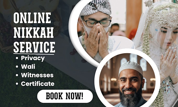 Be your online imam for nikah, muslim marriage, and islamic wedding ...